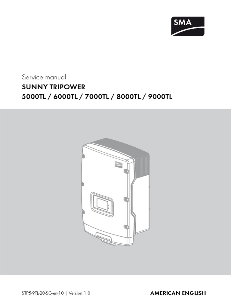 Inverter Manual SMA 6000 TL PDF | PDF | Photovoltaic System | Power ...