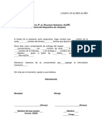 Carta Responsiva de Resguardo de Vehiculo Motor | PDF | Vehículos de ...