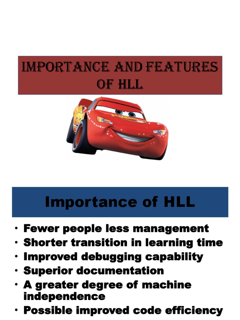 Importance and Features of HLL | PDF | Systems Engineering | Computer ...