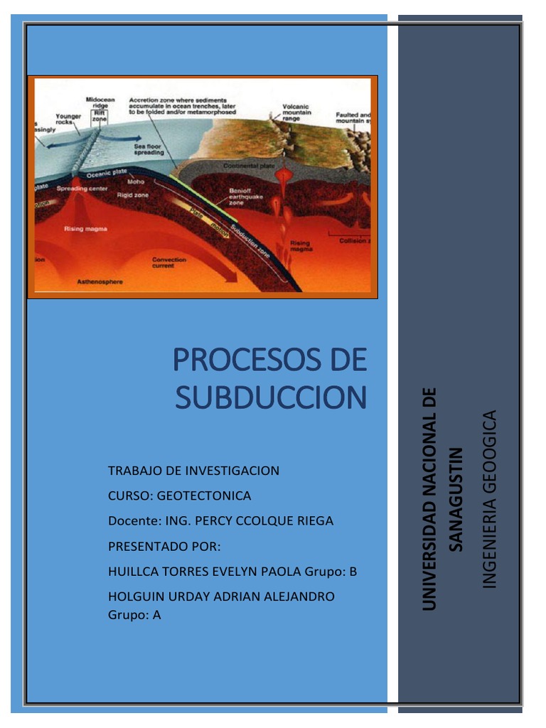 Procesos de Subduccion | PDF | Geología estructural | Física Aplicada e ...
