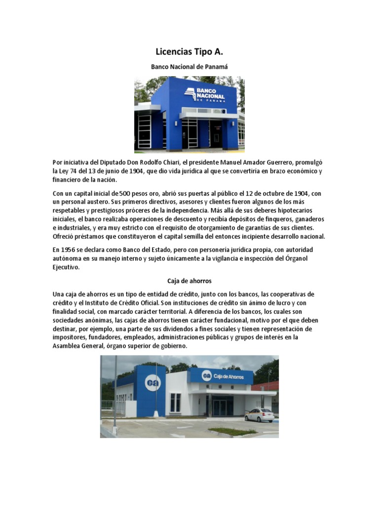 Tipo de Licencias Comerciales en Panamá | PDF | Economias | Business