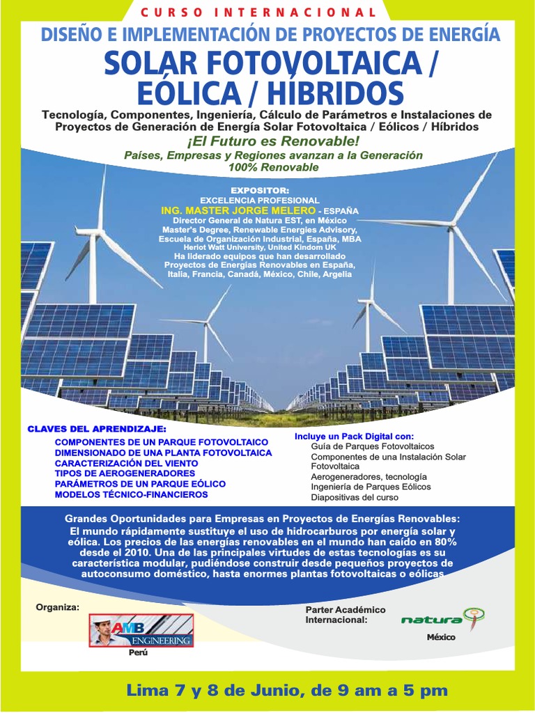 Proyecto Solar Fotovoltaica | PDF | Energía eólica | Energía solar