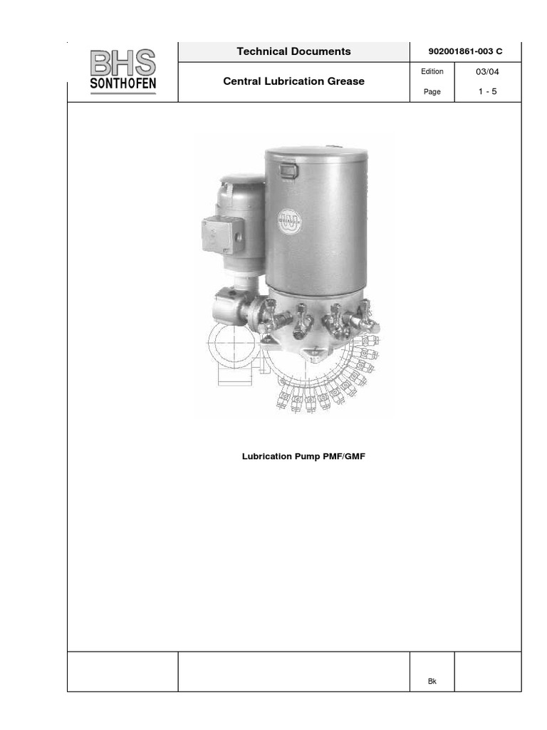 Woerner Central Lubrication Grease 2008 | PDF | Pump | Piston