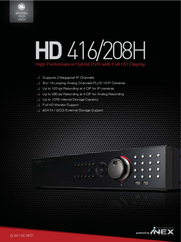 Caracteristicas DVR | PDF | Computer Monitor | Digital Video Recorder