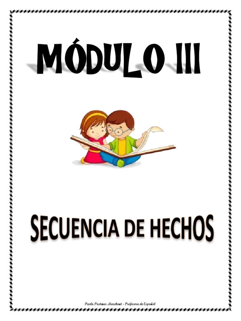 Secuencia de eventos El título resume de manera concisa el contenido ...