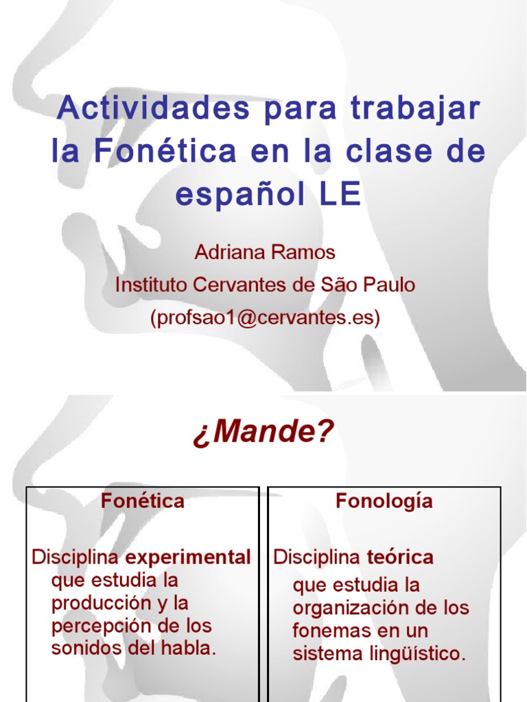 Actividades de Fonética en Español | PDF | Fonética | Fonema