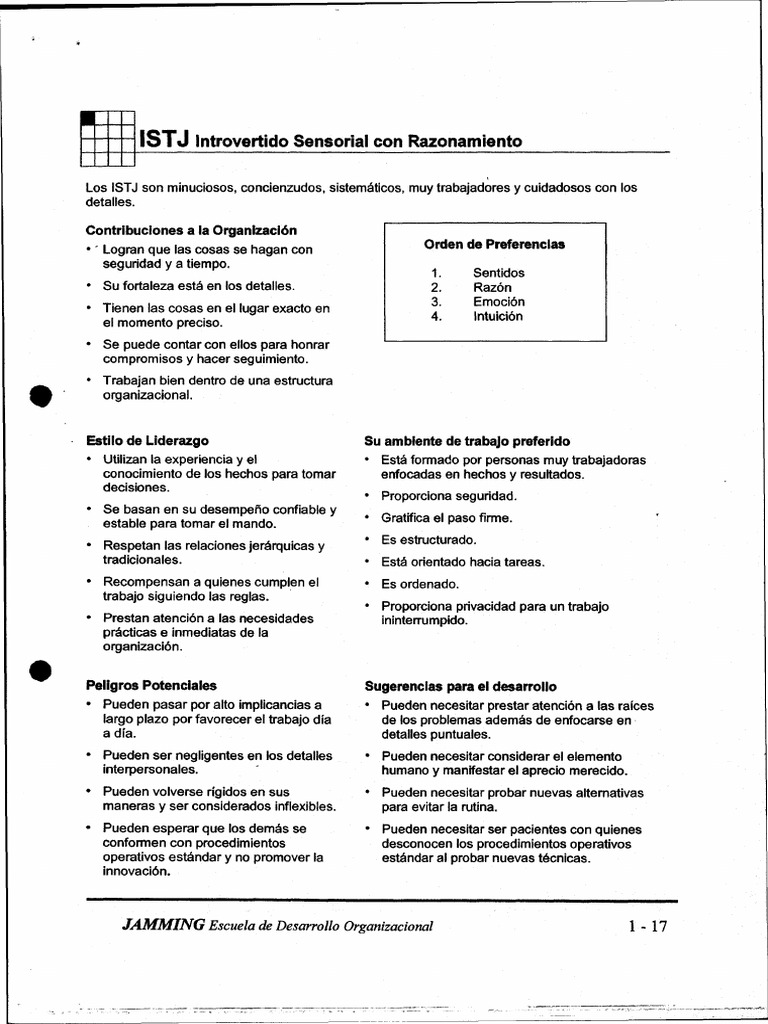 13 Jamming MBTI Recursos Humanos | PDF | Intuición | Desarrollo organizacional