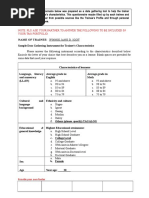 Data Gathering Tool For Trainees Characteristics | PDF | Learning ...