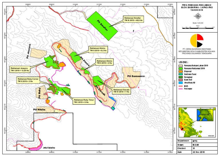 Peta Rencana Reklamasi 2019 | PDF