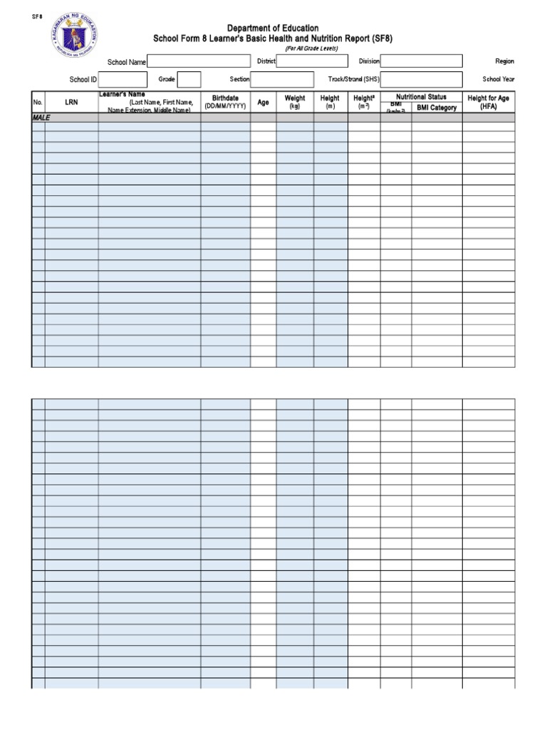 Sf8 Advisers Nutritional Status | PDF | Body Mass Index | Body Shape