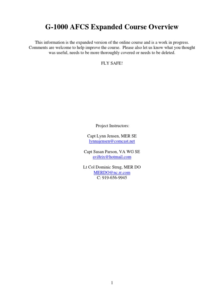 GFC 700 Training Overview2 7C03137697E94 | PDF | Aerospace Engineering | Aviation