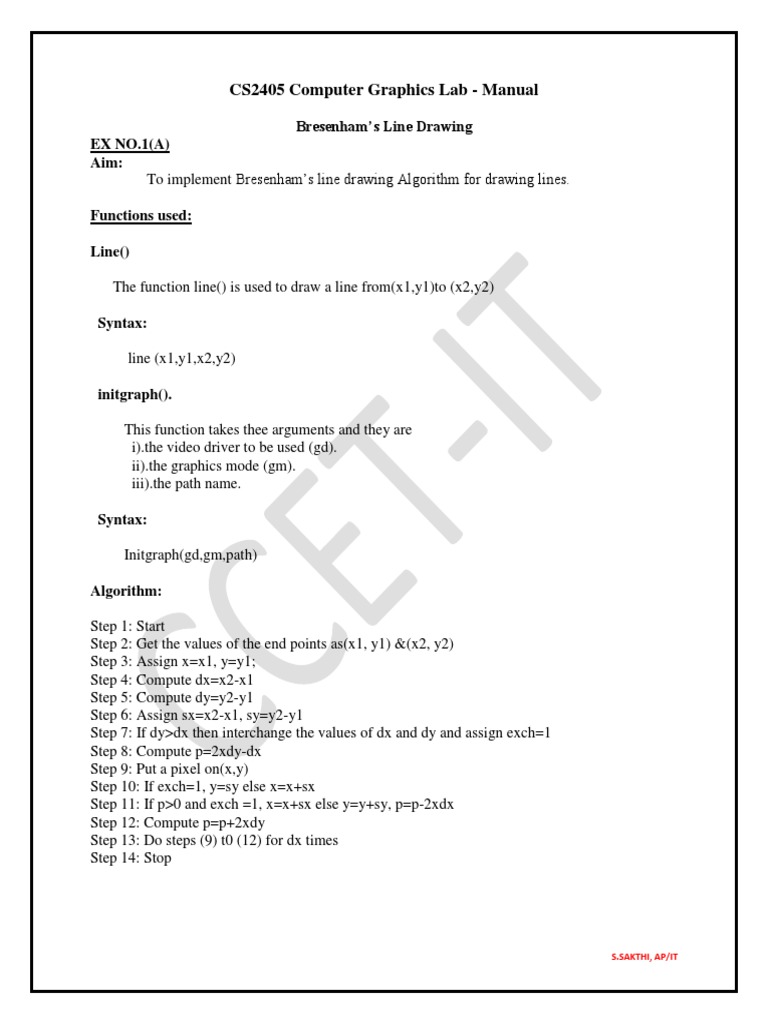 Computer Graphics Pdf Computer Programming Areas Of Computer Science