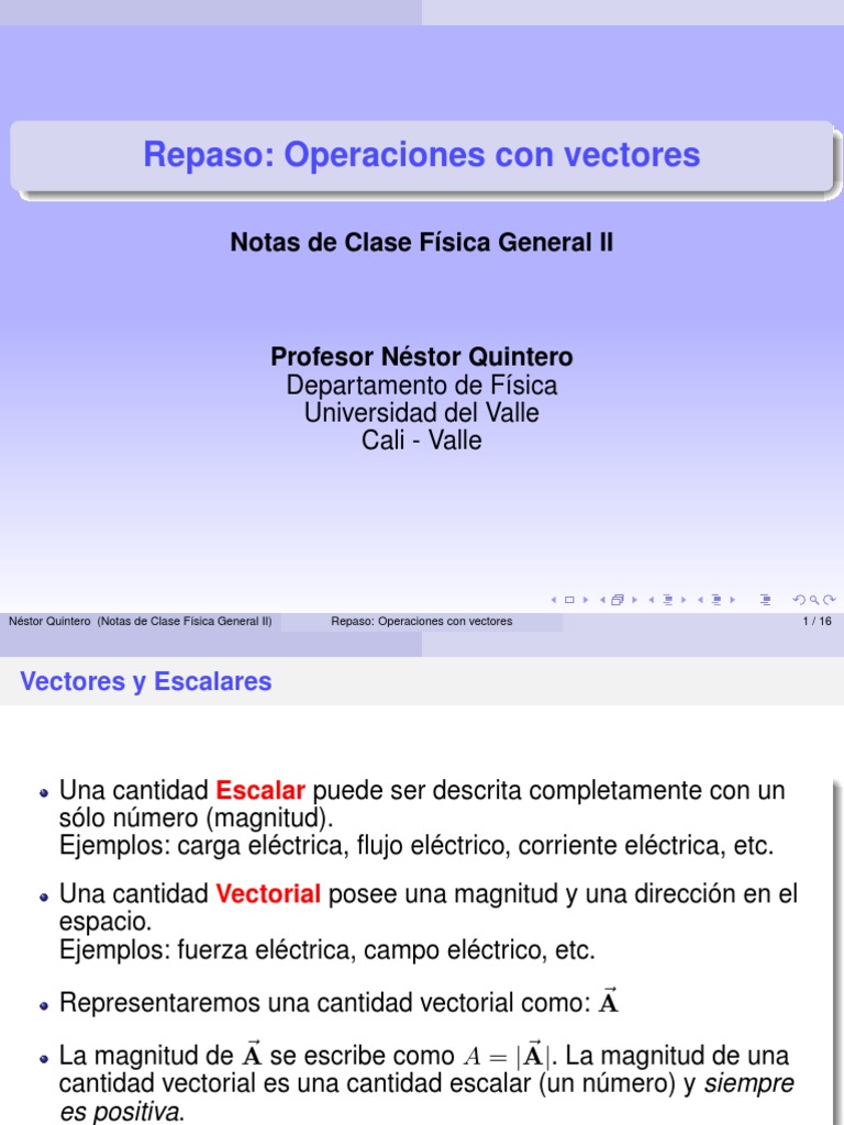 Repaso Vectores | Descargar gratis PDF | Vector Euclidiano | Álgebra abstracta