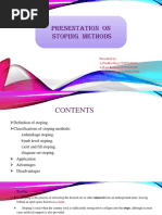 Sublevel Open Stoping Method | PDF | Mining