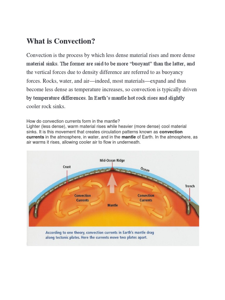 How Convection Currents Circulate Material in Earth's Mantle Through ...