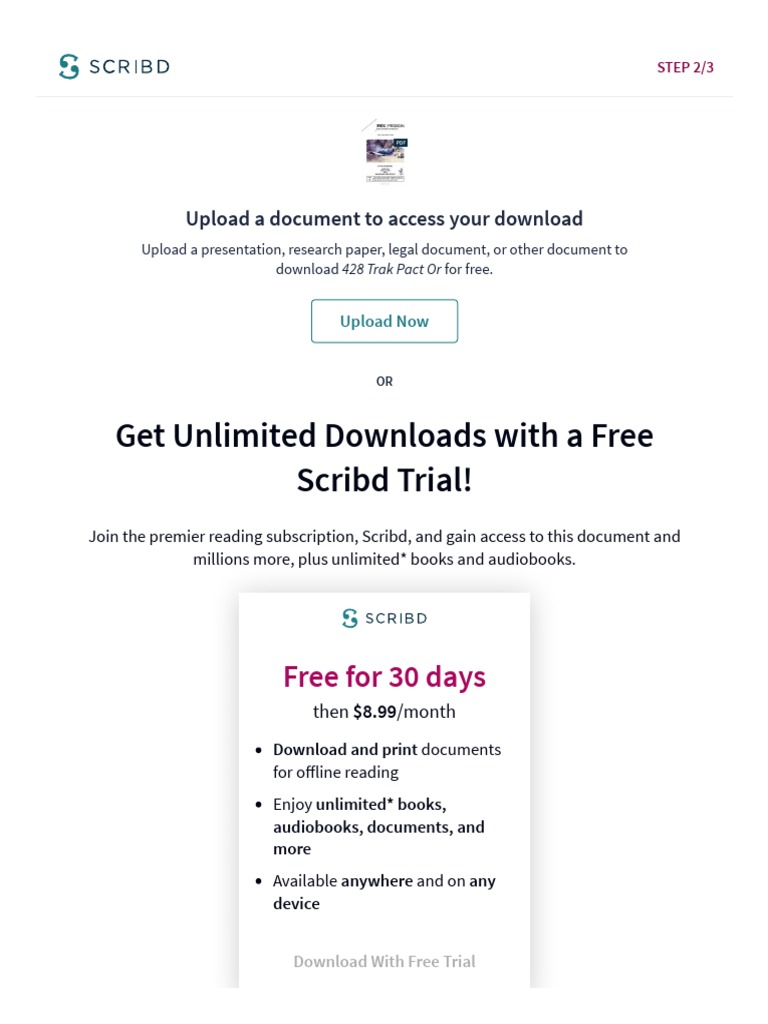 Get Unlimited Downloads With A Free Scribd Trial! | PDF
