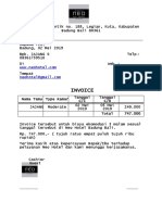 Kwitansi Pembayaran Travel Mobil | PDF