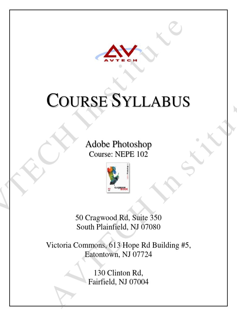 Photoshop Syllabus | PDF | Image Editing | Adobe Photoshop
