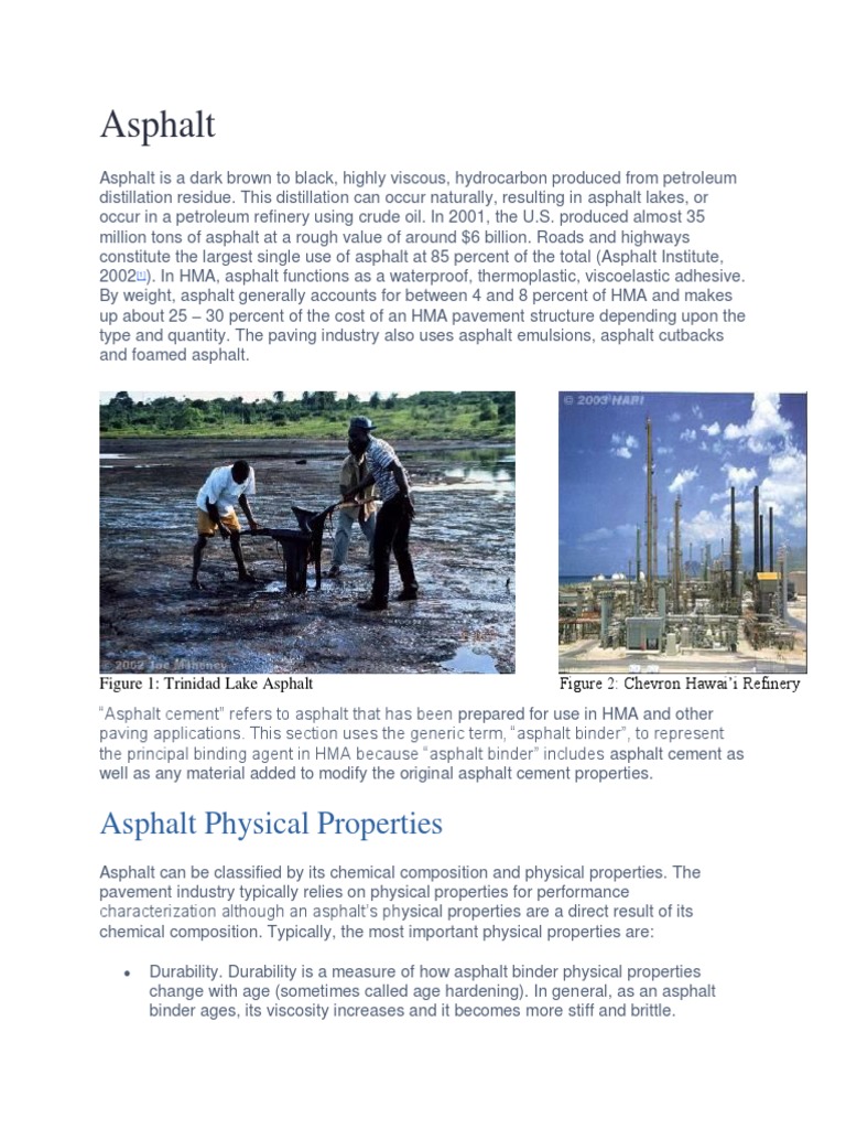 Asphalt Properties | Download Free PDF | Asphalt | Road Surface