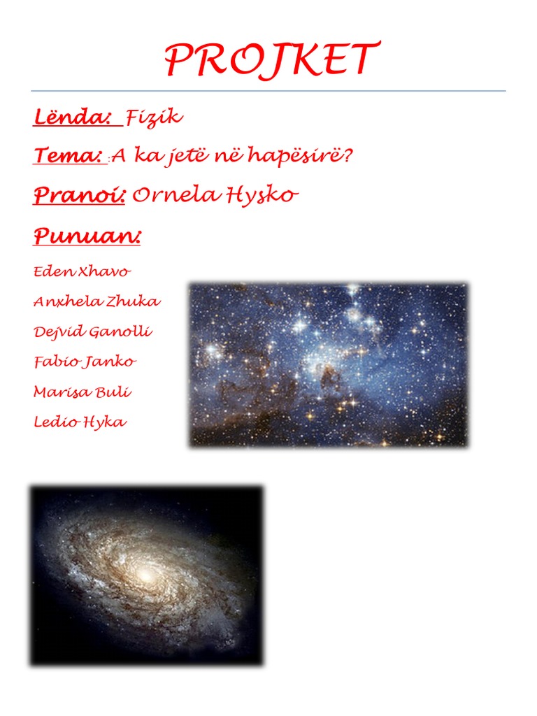 A Ka Jete Ne Hapsire | PDF