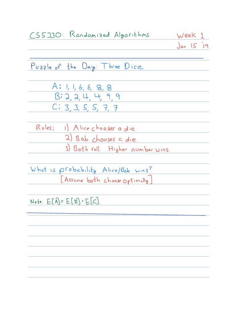 Puzzle The Dice A: Algorithms | PDF | Mathematical Logic | Applied ...