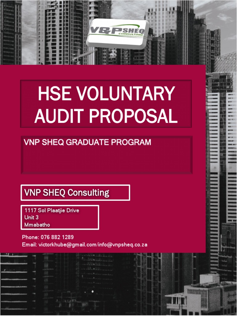 VNP SHEQ Consulting Proposal Audit Gambling Board | PDF | Audit ...
