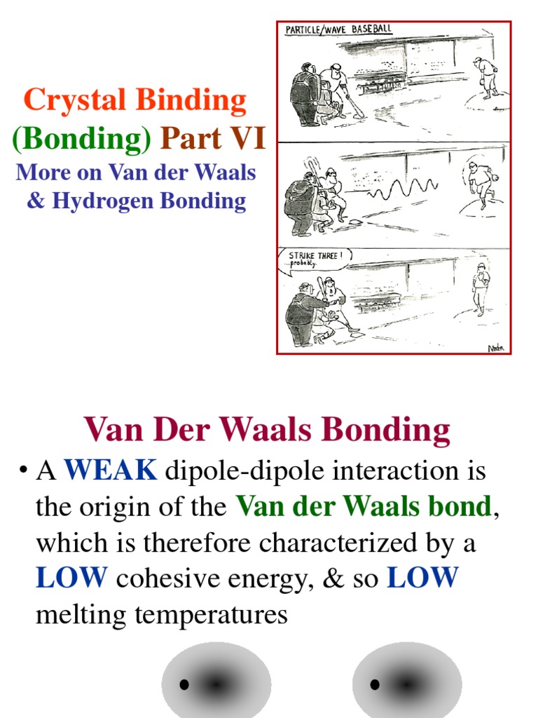 Van der Waals and Hydrogen Bonding Explained | PDF | Intermolecular ...