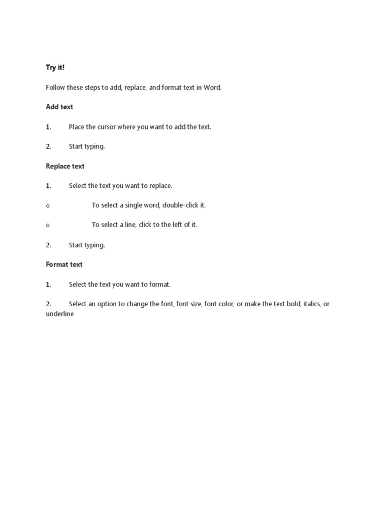 Rich Text Document Formatting Guide | PDF