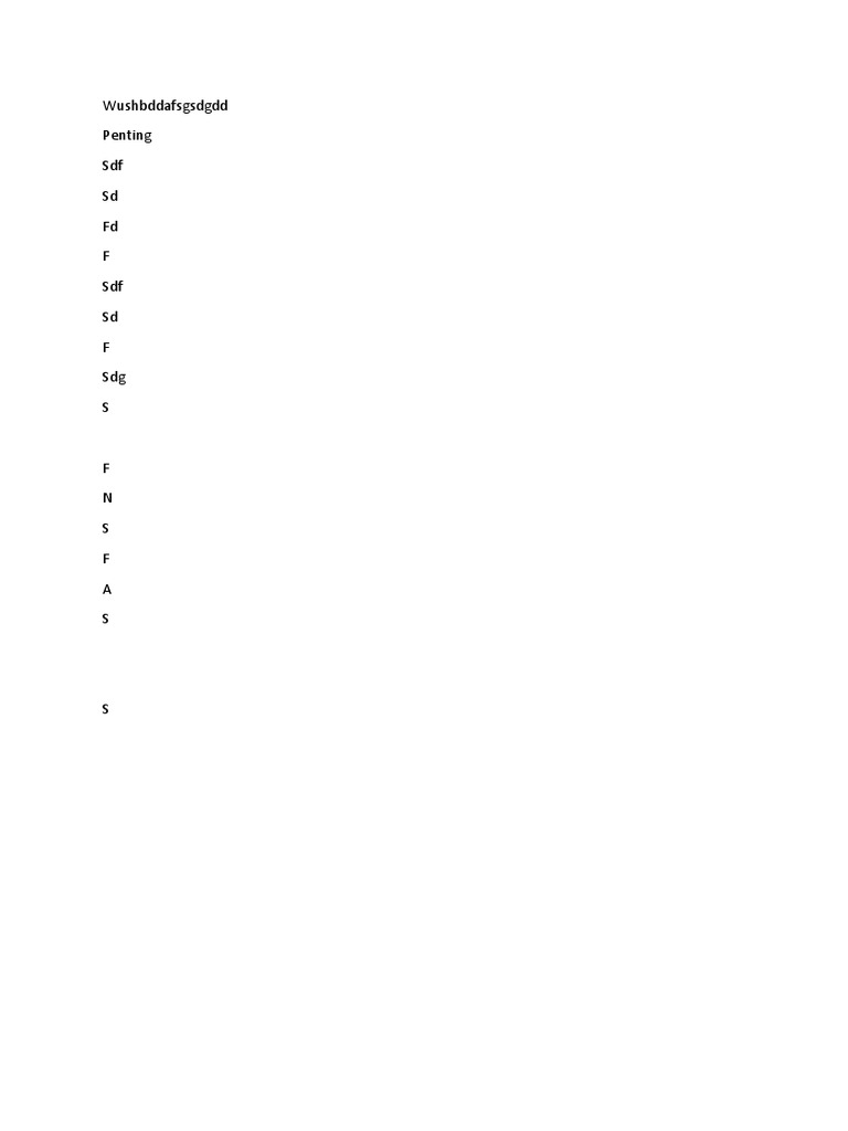 Wushbddafsgsdgdd Penting SDF SD FD F SDF SD F SDG S | PDF