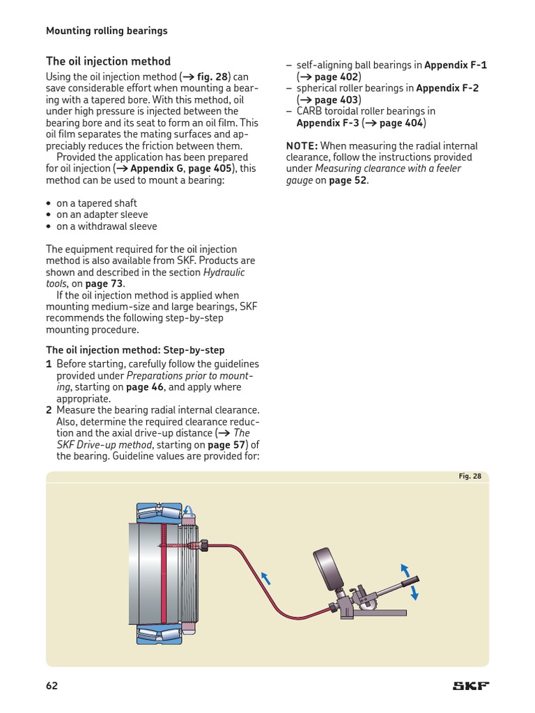 Bearing Mounting - Oil Injection Method | PDF | Bearing (Mechanical ...