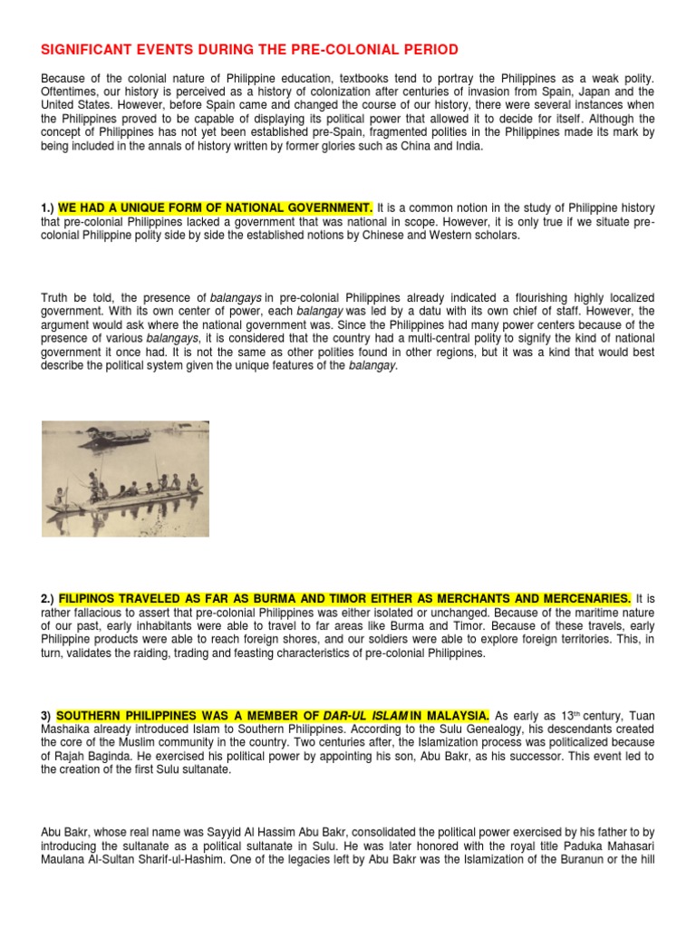 Before Colonization: Unique Forms of Government and International ...