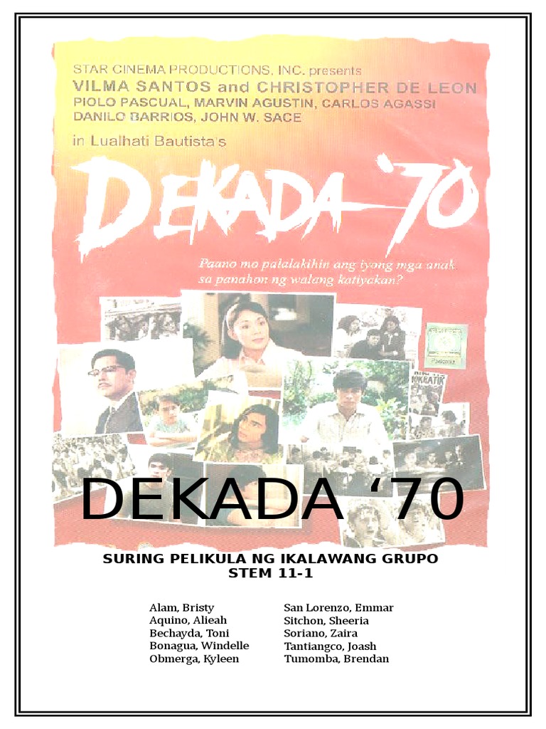 Suring Pelikula - Dekada 70 | PDF