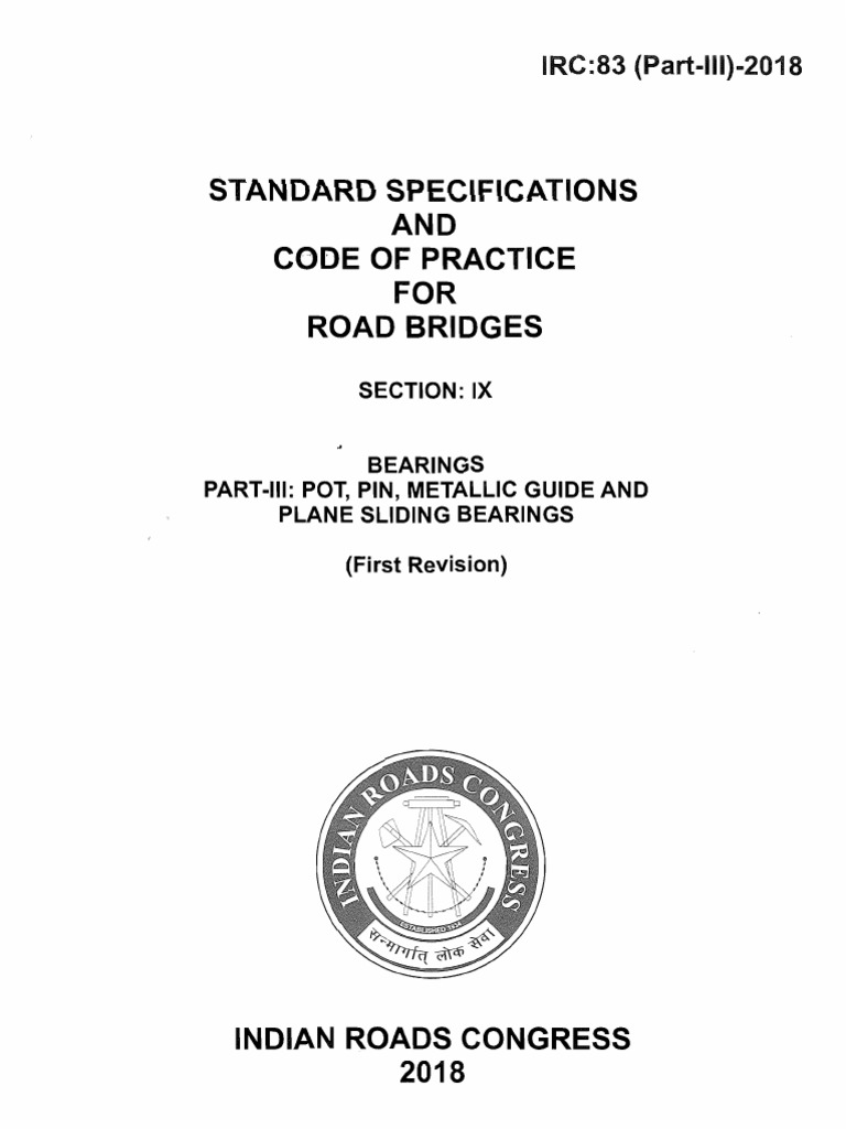 Irc 83 2018 (Part Iii) | PDF