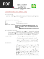 NSED Earthquake Drill Evaluation Form | PDF | Emergency Evacuation ...