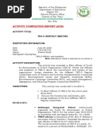 Accomplishment Report in Tree Planting | PDF