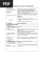 Detailed Lesson Plan in Math II | PDF | Lesson Plan | Learning