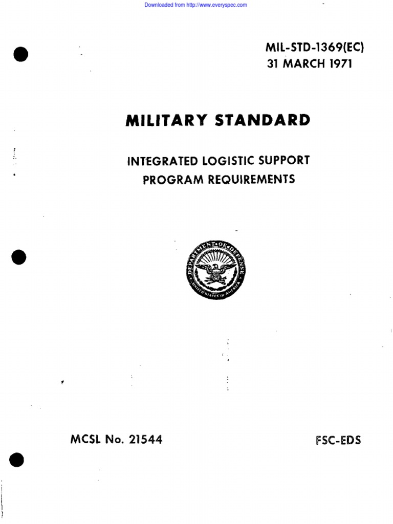 Mil STD 1369 | PDF | Specification (Technical Standard) | Systems ...