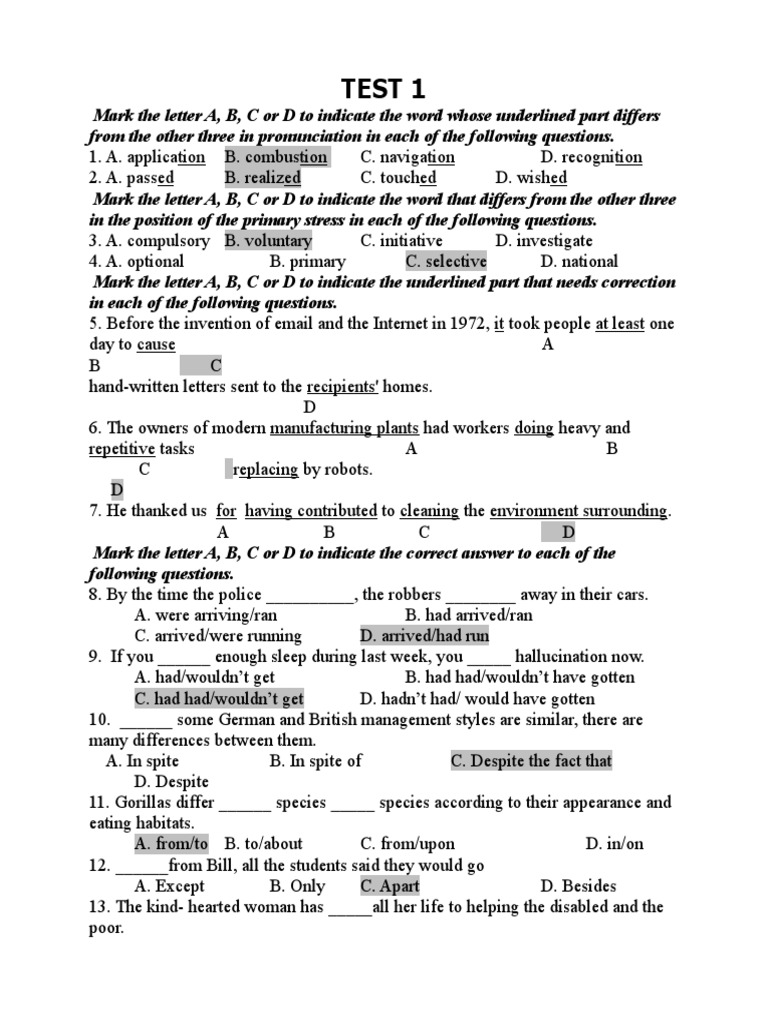 Test 1 | PDF | Speed Reading | Books