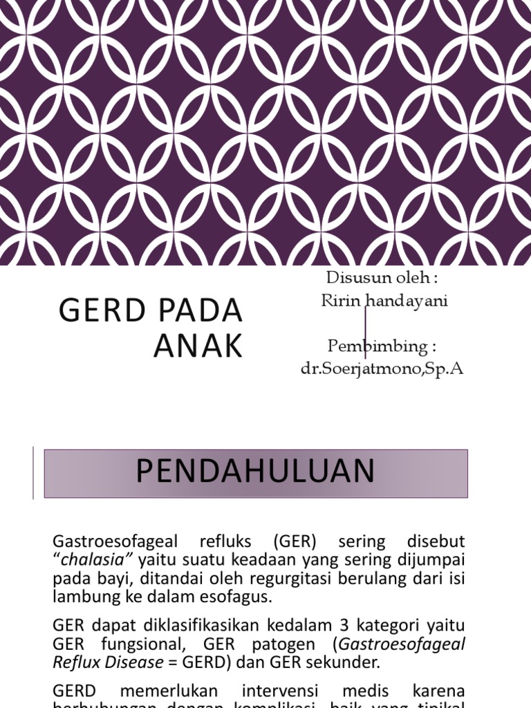 Gerd Pada Anak | PDF