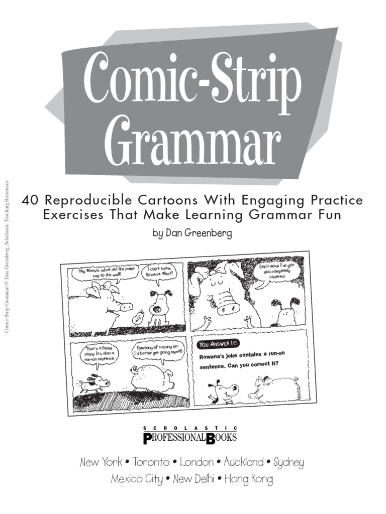 Comic Strip Grammar | PDF
