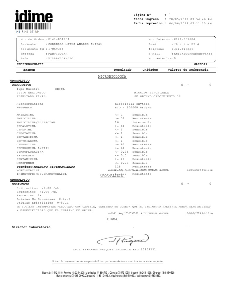 Idime | PDF | Especialidades Medicas | Patologia clinica