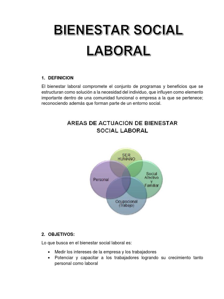 Diseño e implementación de un programa de bienestar laboral | PDF | Bienestar | Beneficio (economía)
