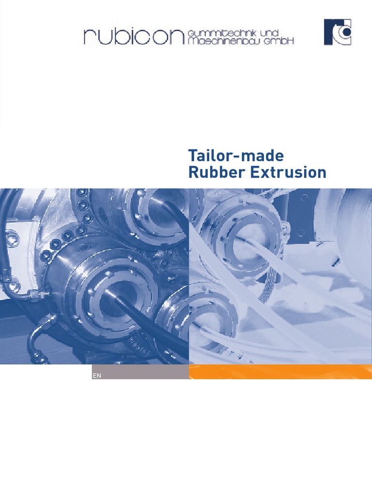 Rubber Extrusion Machine | PDF | Extrusion | Natural Rubber