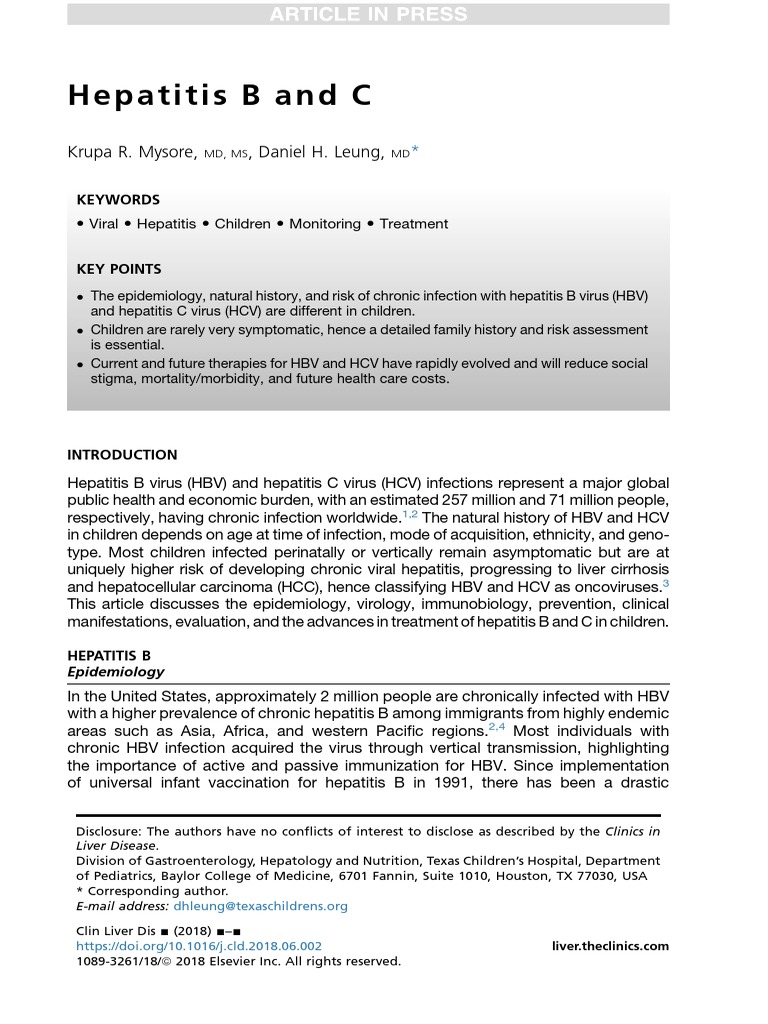 Virus de La Hepatitis C | PDF | Hepatitis B | Hepatitis C