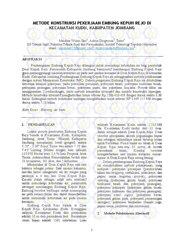 Embung PDF | PDF
