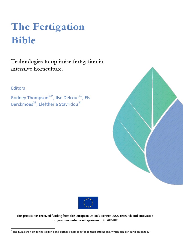 The Fertigation Bible v2 PDF | PDF | Irrigation | Fertilizer