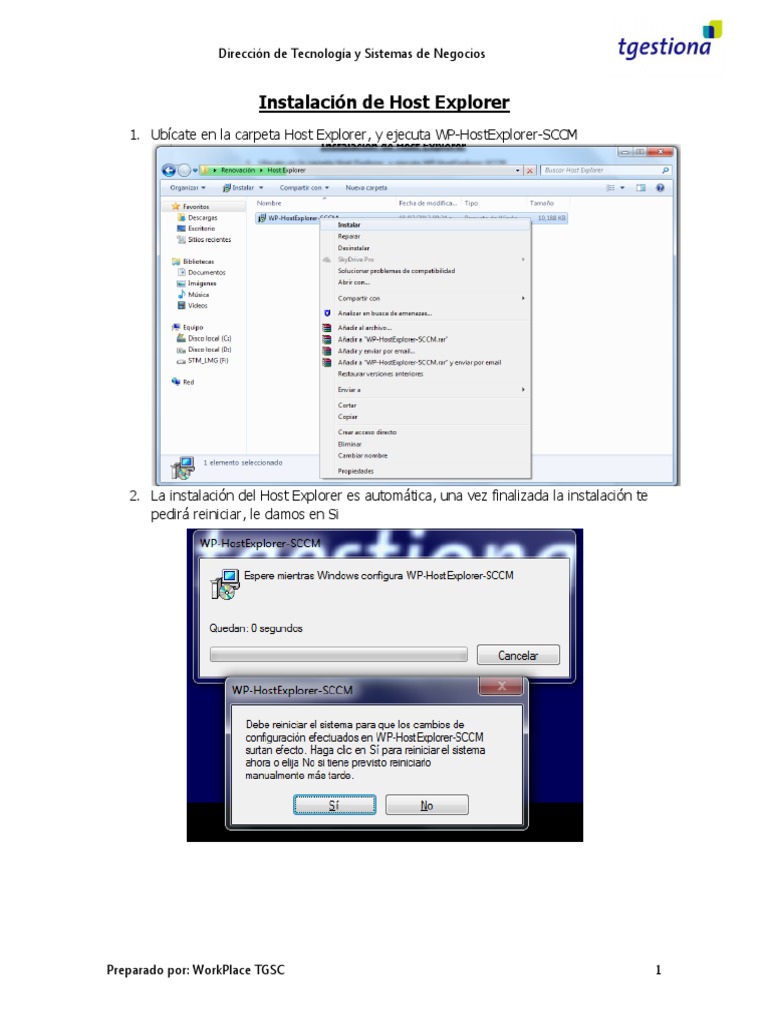 Instalación de Host Explorer | PDF | Arte