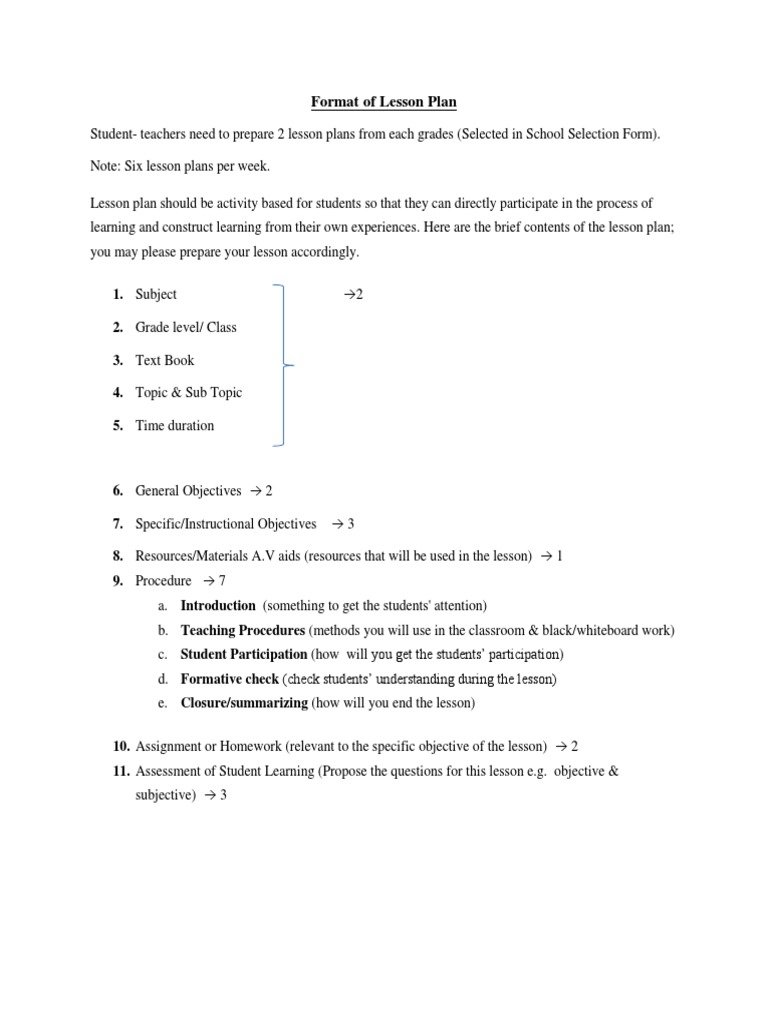 Lesson Plan Format | PDF | Career & Growth | Language Arts & Discipline