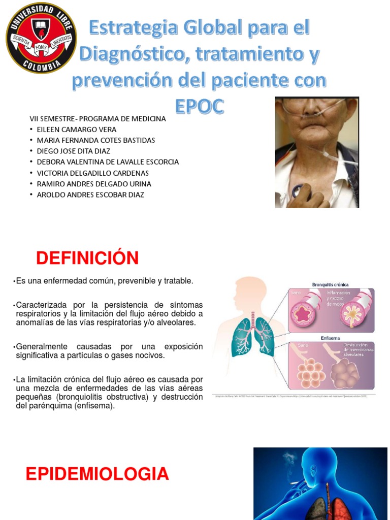 DIAPOSITIVAS EPOC (1) | Enfermedad pulmonar obstructiva crónica | Asma
