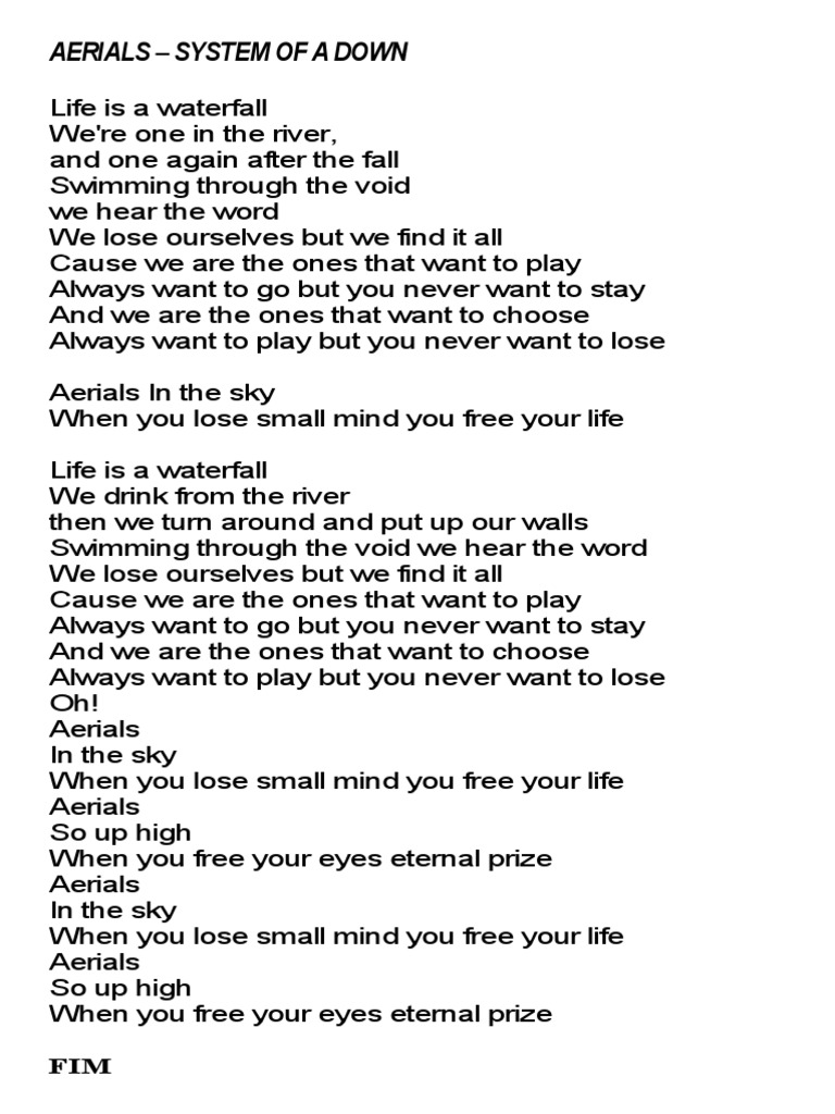 Aerials - Soad | PDF